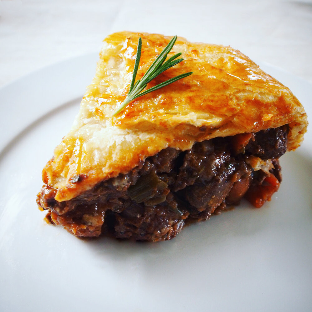 Lamb rosemary mint pie handcrafted with herbs